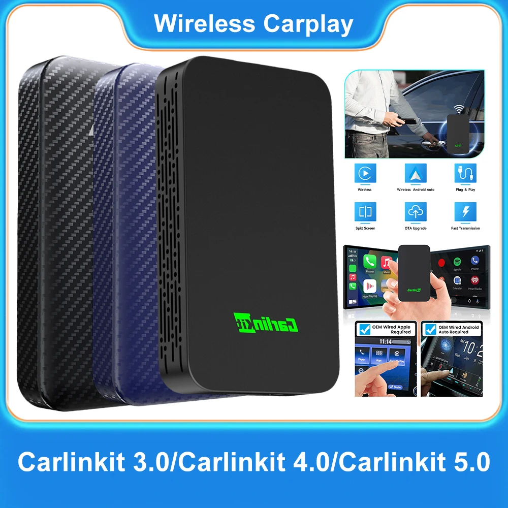 CarlinKit-Adaptador-CarPlay-sem-fio-Com-fio-para-Wireless-Android-Caixa ...