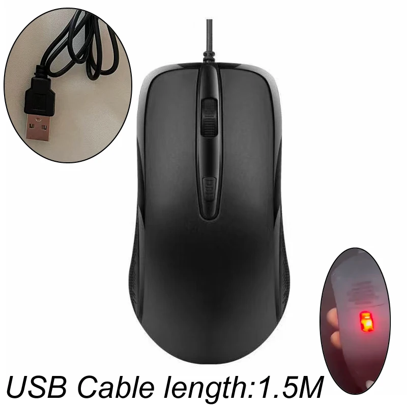USB-Wired-Gaming-Mouse-USB-Mouse-1000-DPI-Cable-1-5M-3D-Light-For-PC ...