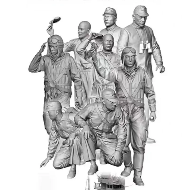 1-35-Scale-Resin-Figure-Assembled-Model-Kit-Historical-Hobby-Miniature ...