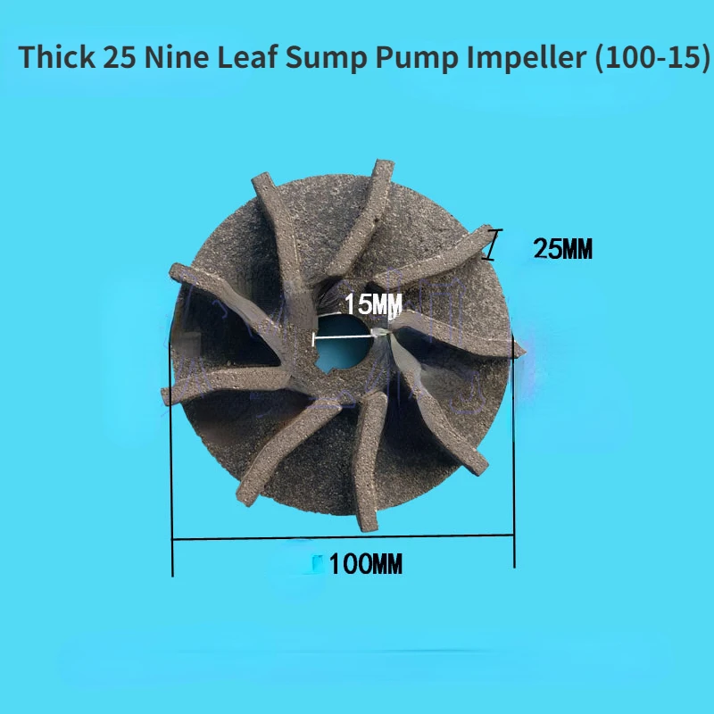Non-clog Sewage Pump Impeller Iron Water Pump Impeller, 43% OFF