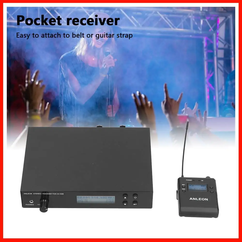 ANLEON-S3-Wireless-Ear-Monitor-System-UHF-Stereo-Earbud-Ear-Return ...