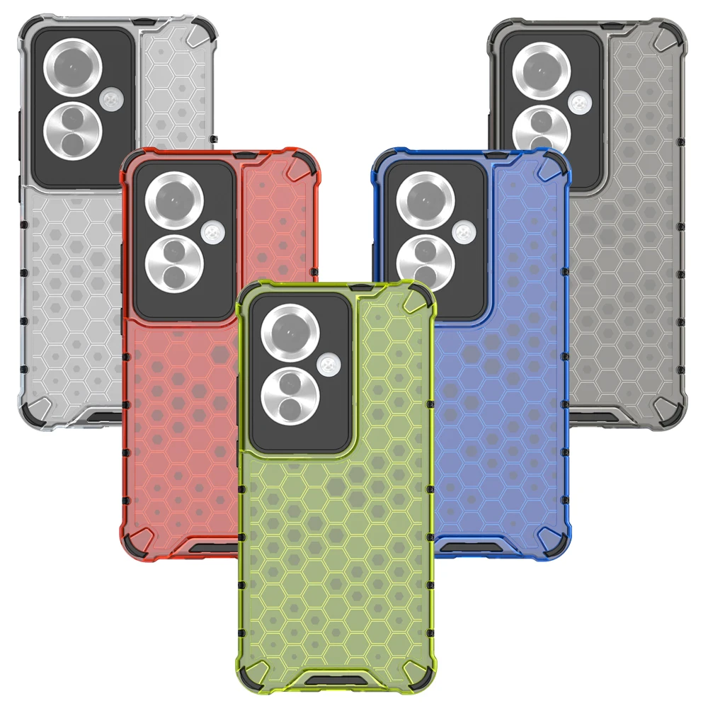For-Reno11-F-5G-Shockproof-Hybrid-PC-TPU-Case-Honeycomb-Series-Hard ...