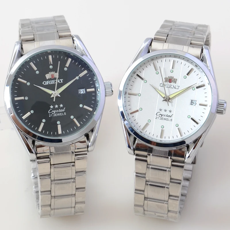 Orient Automatic Watch Men,GMT World Map Wrist Watch 3D Dial Stainless ...