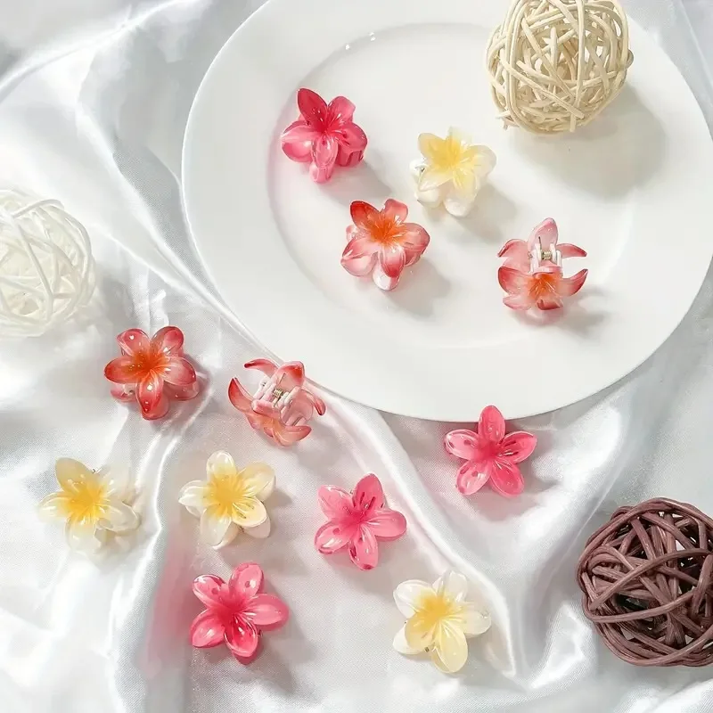 4CM candy color egg flower grab clip cross-border hot sale sweet ...