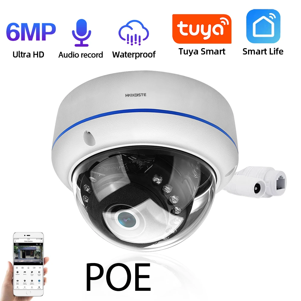 Tuya-5MP-POE-IP-Camera-Indoor-Dome-Vandalproof-Audio-Record-Home-Smart ...
