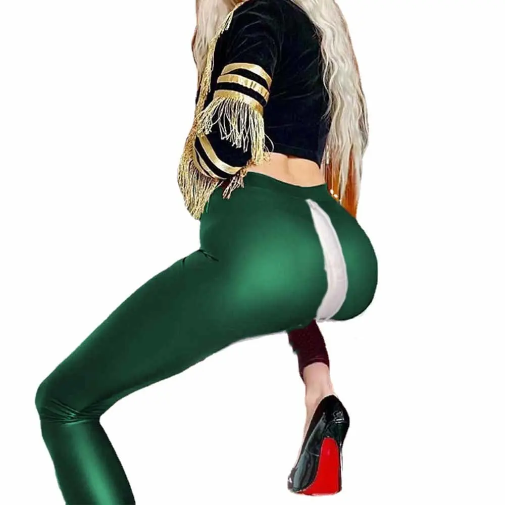 Pantalones-de-cuero-PU-con-asiento-abierto-para-mujer-Leggings-invisibles-estilo-INS-Sexy-cadera ...