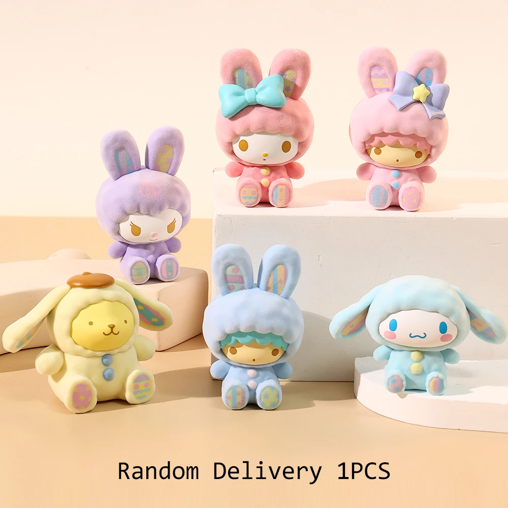 MINISO-Sanrio-Characters-Bunny-Rabbit-Series-Flocking-Blind-Box-Gift ...
