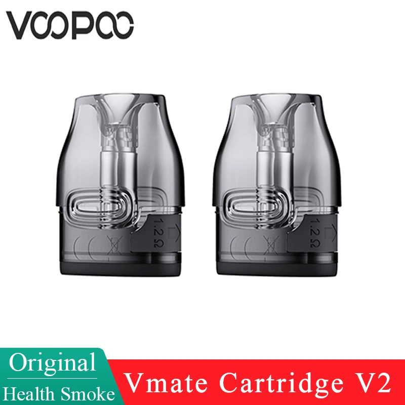 2pcs/lot Original VOOPOO V mate Cartridge V2 0.7ohm 1.2ohm Pod 3ml For ...
