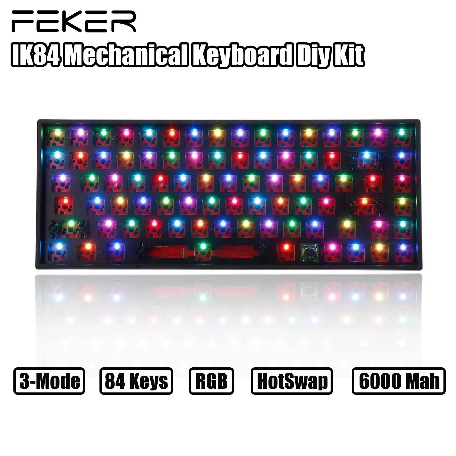 KeysLand-FEKER-IK84-Wireless-Mechanical-Keyboard-Diy-Kit-3-Modes ...