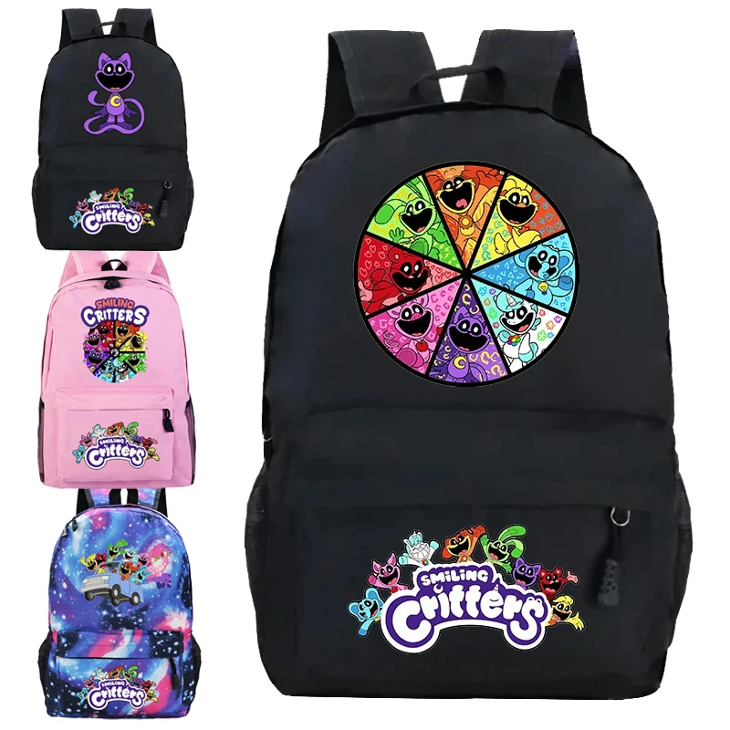 Smiling-Critter-Backpacks-Catnap-Dogday-Kids-School-Bag-Boys-Girls-Back ...