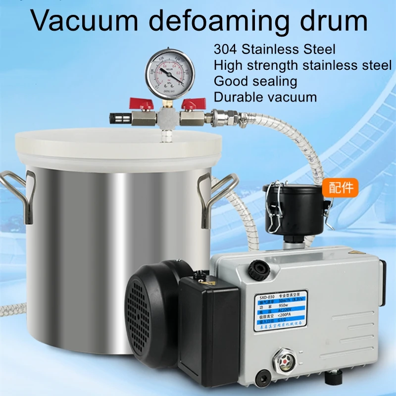Vacuum-defoaming-bucket-vacuum-pump-mold-turning-machine-epoxy-resin ...
