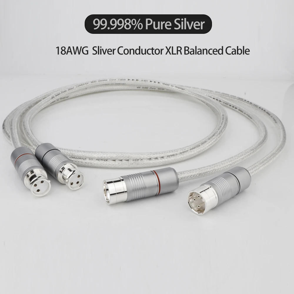 Pair-X451-4N-Pure-Sliver-XLR-Audio-Interconnect-Cable-18AWG-Solid-PSS ...