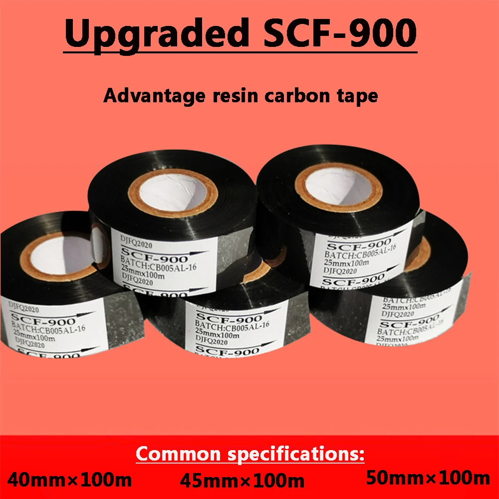 10PCS-Packaging-Labeling-Machine-Ink-Ribbon-SCF-900-40-45-50mm-100m-For ...