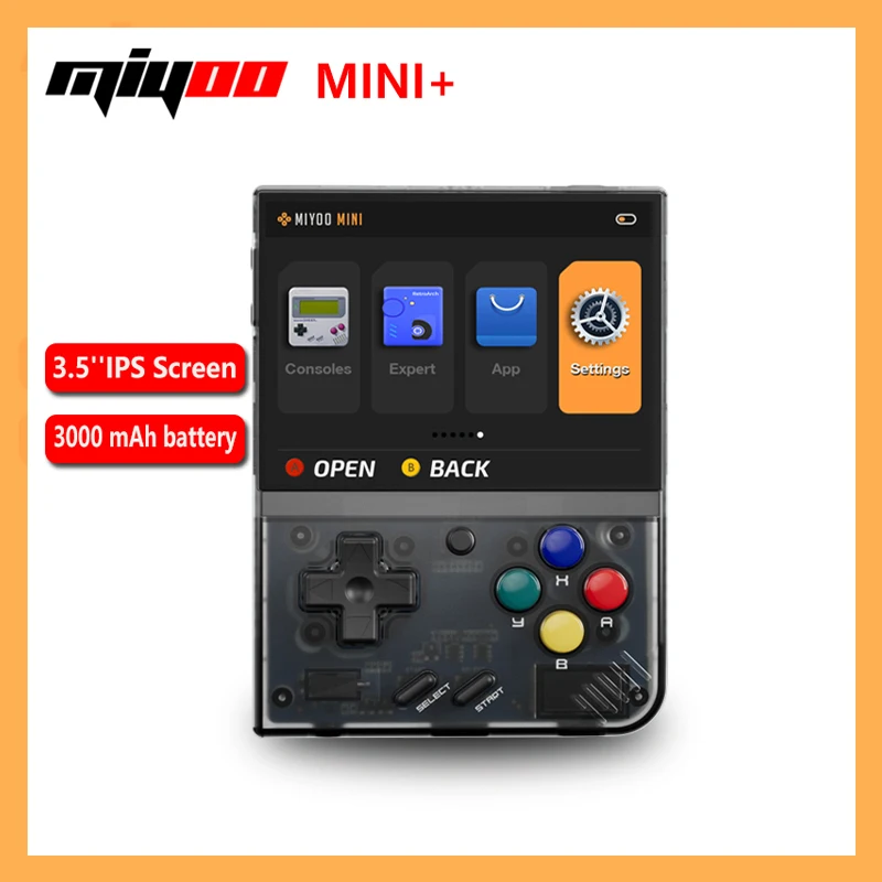 MIYOO Mini Plus Retro Game Console 3.5-inch IPS HD Screen Video Game ...