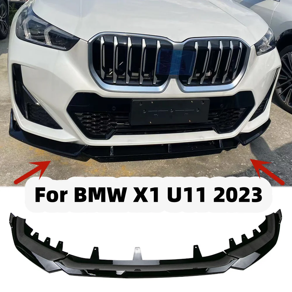 3Pcs-Car-Front-Bumper-Lip-For-BMW-X1-U11-2022-2023-Body-Kit-Car ...