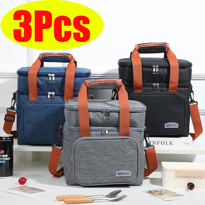 Double-Layer-Lunch-Bag-Grande-Capacidade-Isolamento-T-rmico-Lunch-Box ...