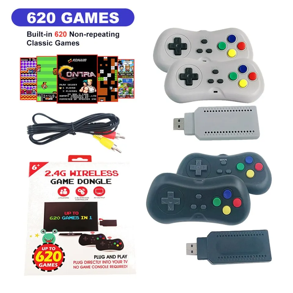 GAMINJA-WG02-Game-Console-Stick-Embedded-620-Games-2-4G-Wireless ...