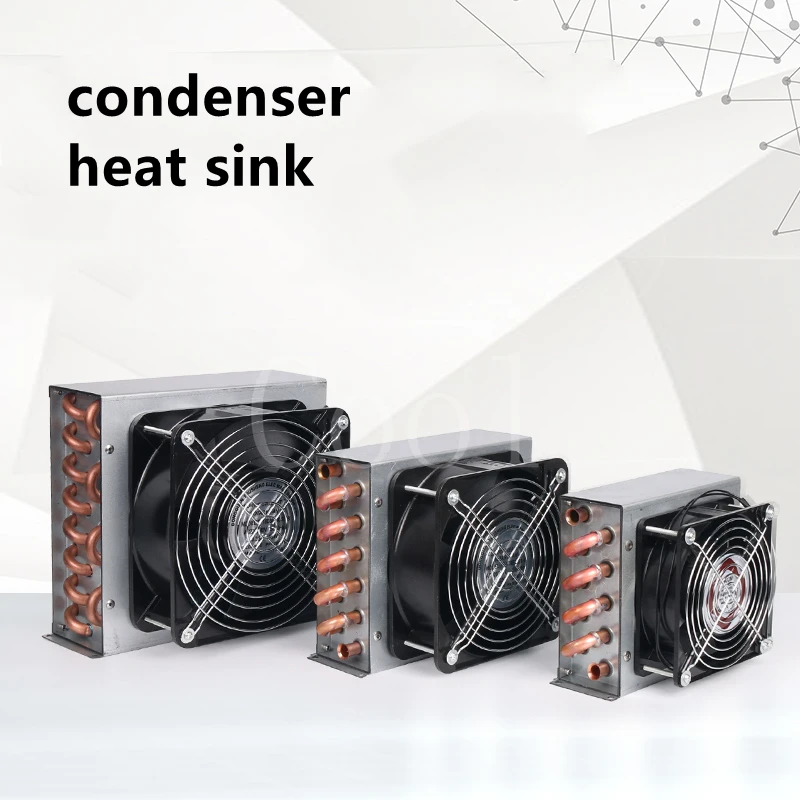 Freezer-refrigerator-condenser-evaporator-with-fan-copper-tube-radiator ...