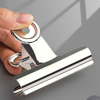 Stainless Steel Multi-functional Metal Clamp Paper Clips Strong Binder ...