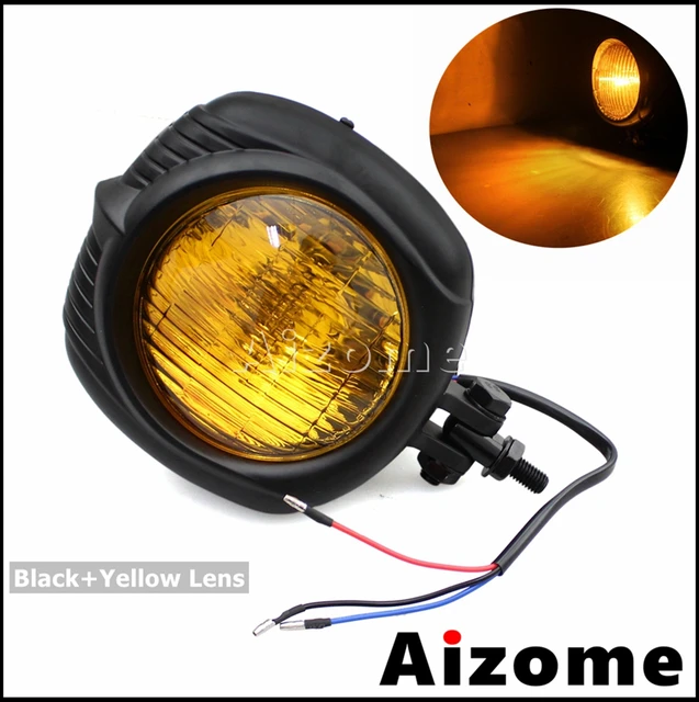 Motorcycle Sealed Beam Electroline Vintage Headlight For Harley Dyna ...