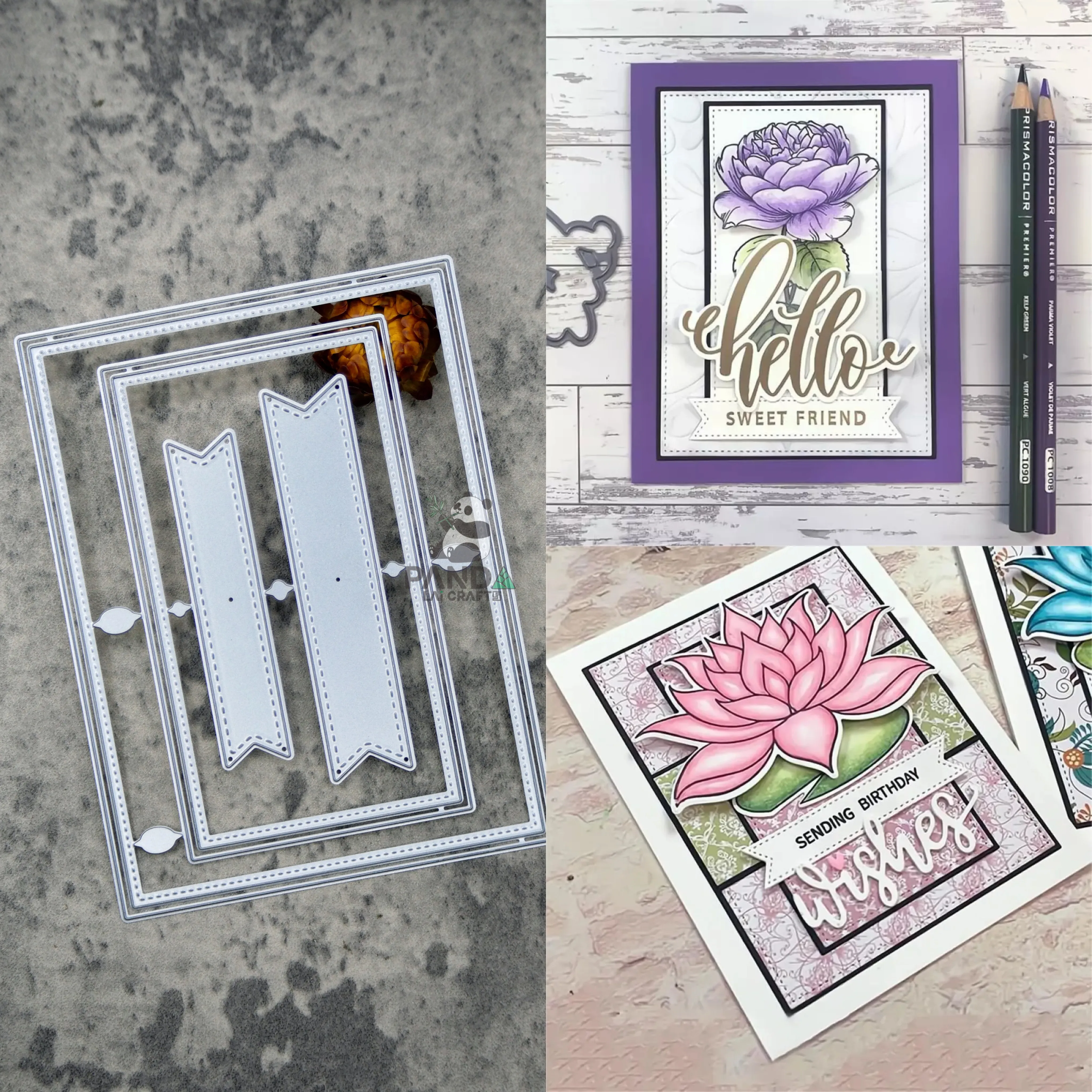 PANDALAI-Master-Layouts-2-Metal-Cutting-Dies-DIY-Album-Decorative ...