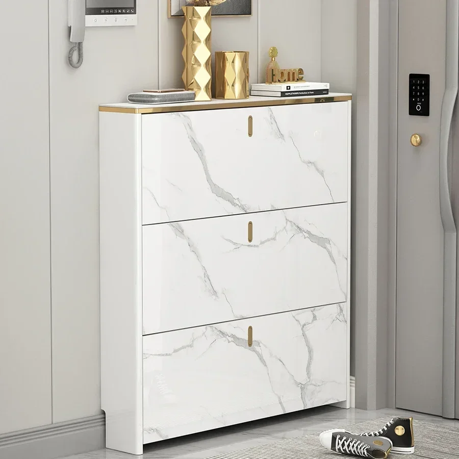 Light-Luxury-Slate-Ultra-thin-Shoe-Cabinet-Home-Door-Tipping-Bucket ...