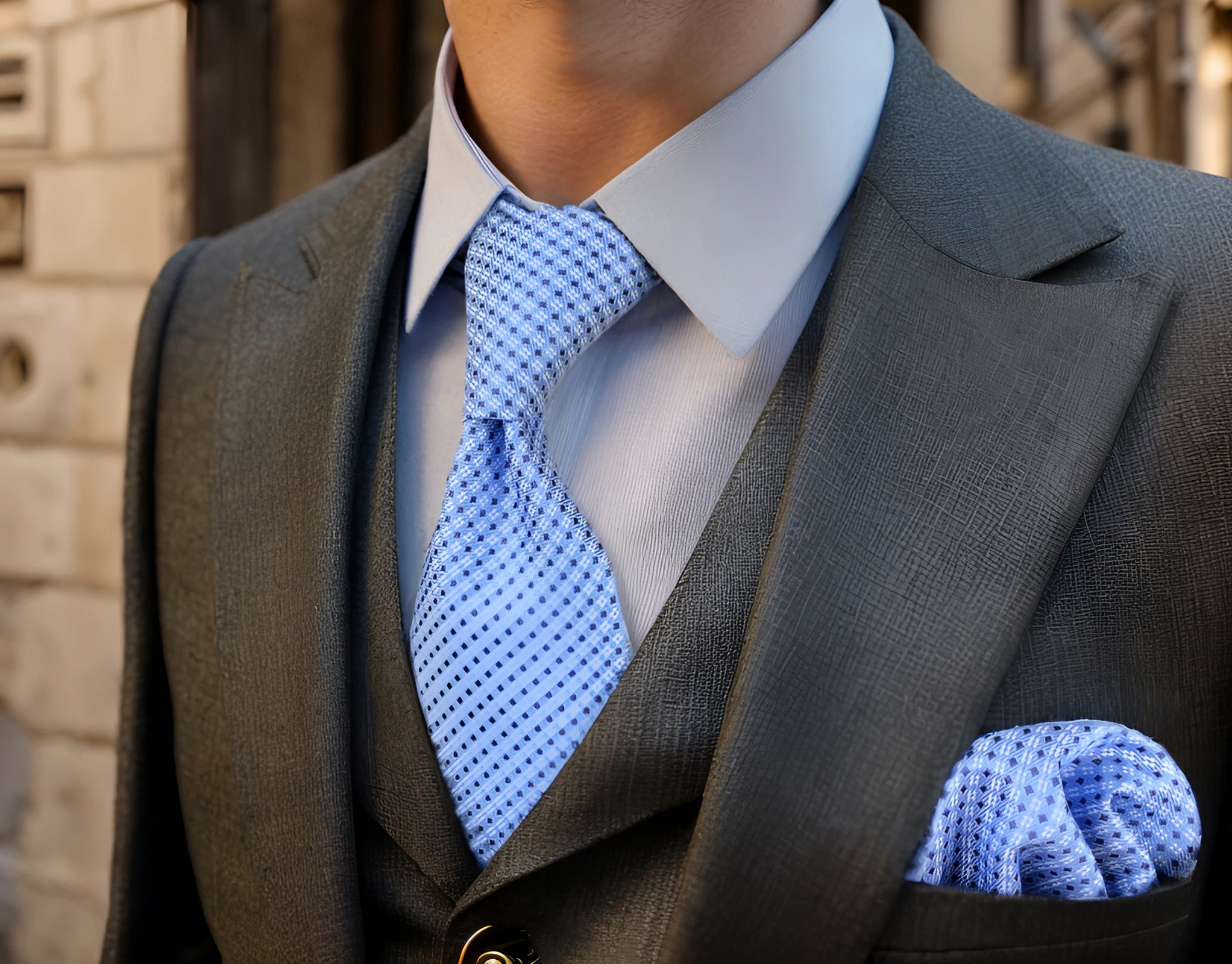 Azure-Blue-Polka-Dots-Silk-Men-s-Necktie-Set-Wedding-Classic-Ties-for ...