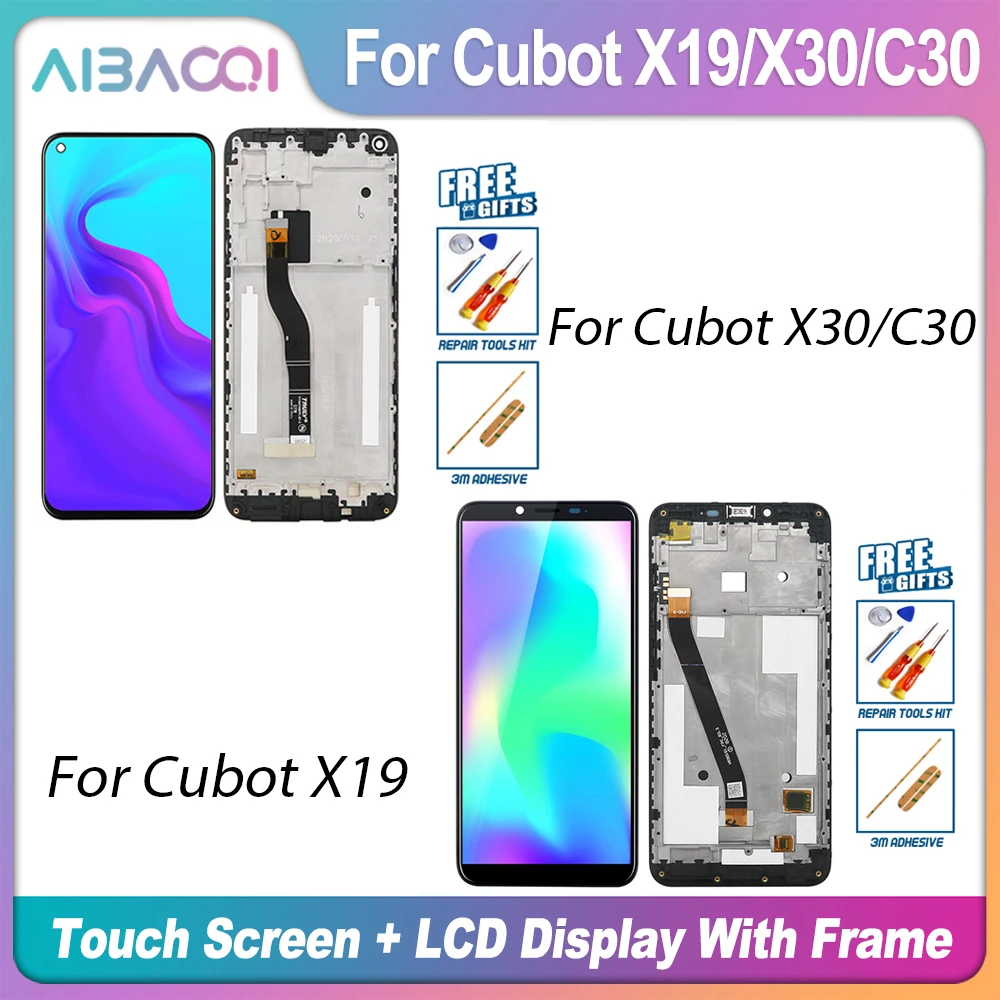 AiBaoQi pantalla táctil LCD para teléfono Cubot X19, X30, C30, repuesto ...