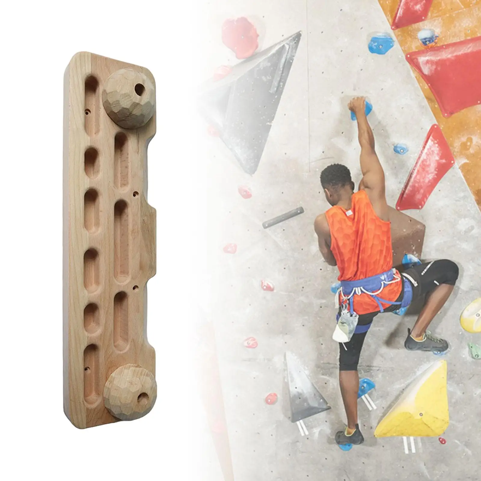 Climbing-Hangboard-Climbing-Board-Portable-Hand-Wrist-and-Forearm ...