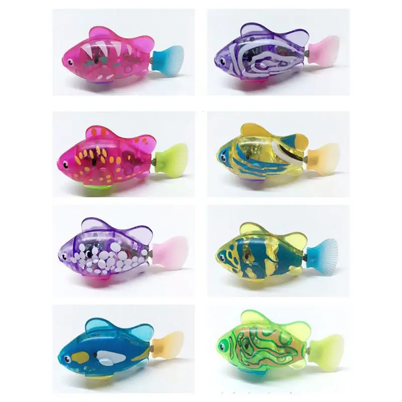 LED-Luminous-Baby-Bath-Toys-Interactive-Colorful-Fish-Toys-Swimming ...