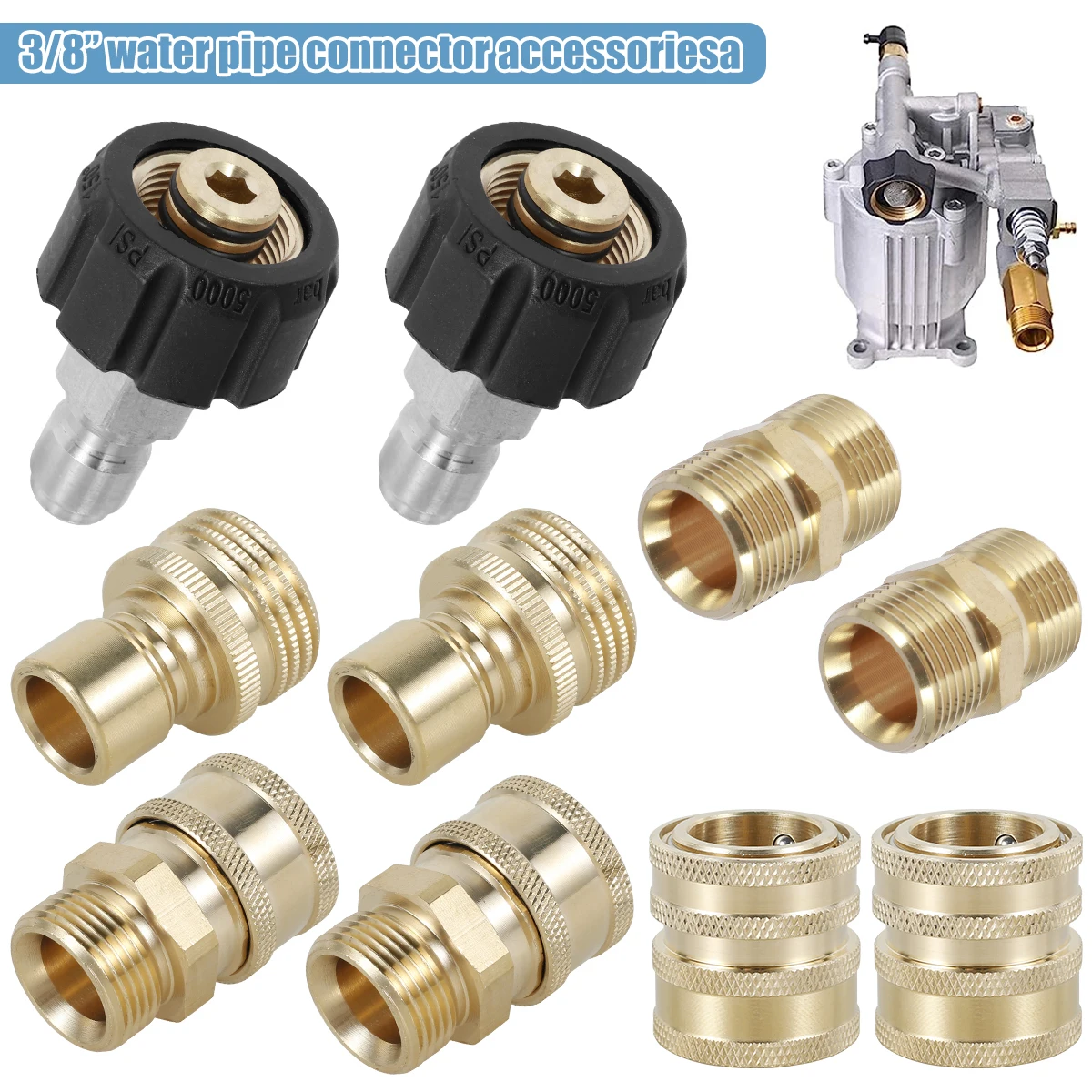 9Pcs-High-Pressure-Washer-Adapter-Set-for-High-Pressure-Wash-Machine ...