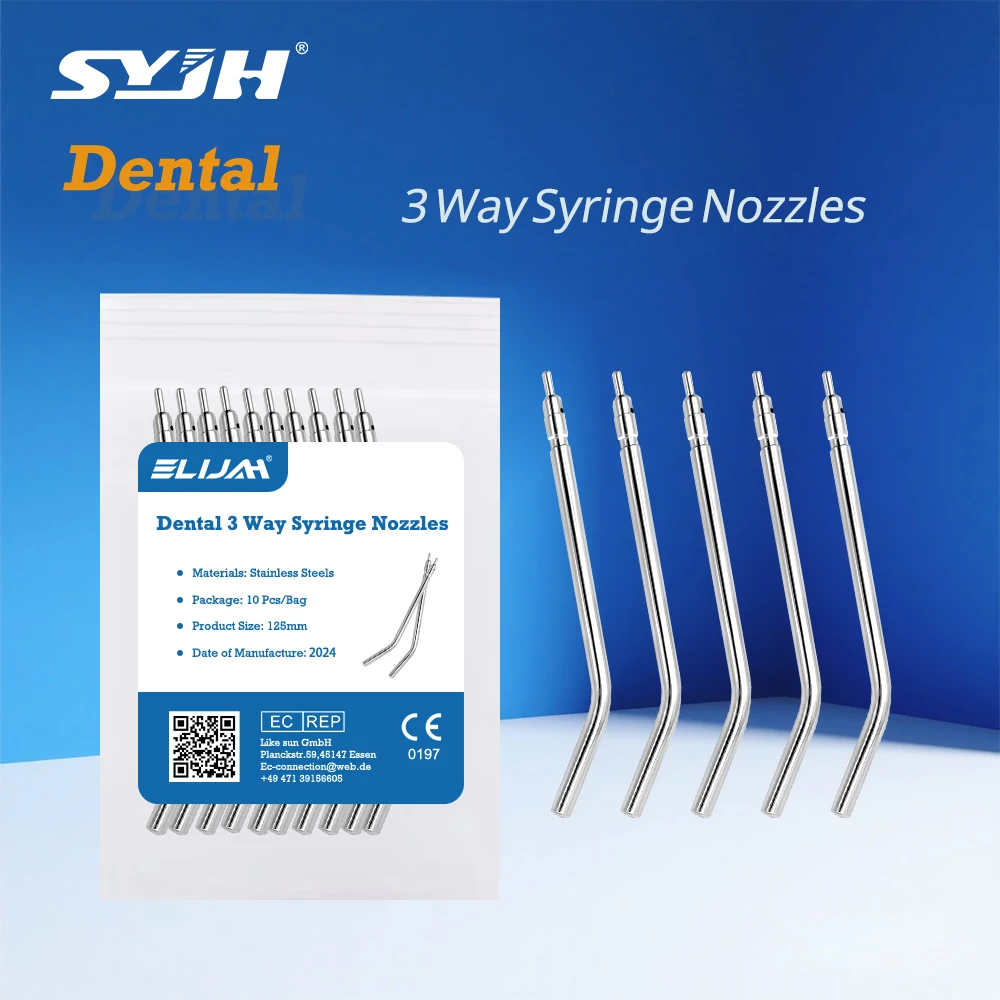 SYJH 10Pcs/Bag Dental 3 Way Syringe Nozzles Tips Air Water Spray Triple ...