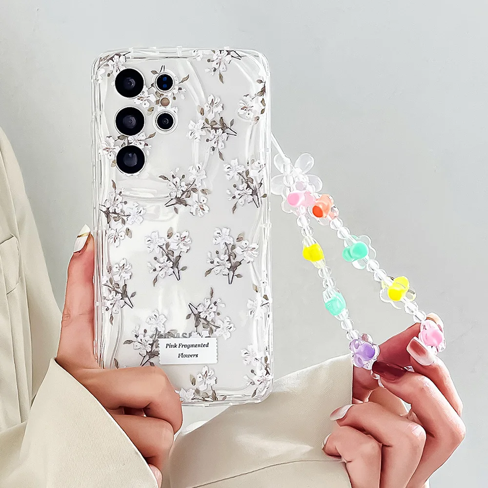 Floral Wrist Chain Phone Case Cover for Honor 90 Lite (NYTSL-NYNY16 ...