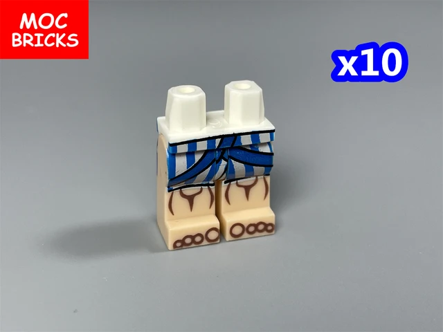 10pcs MOC Bricks Torso Body Muscle Pants 4cm Figure Part Particles ...