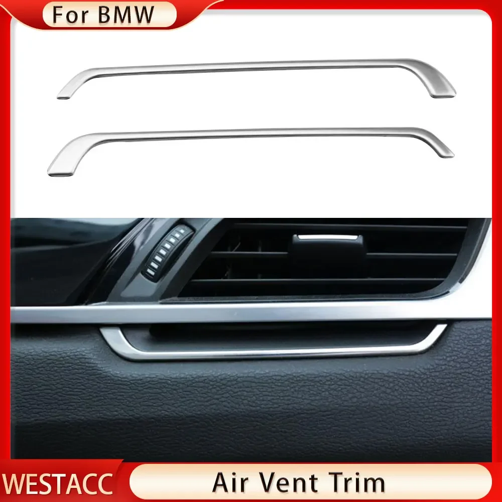 2Pcs/set Car Under Air Conditioning AC Vent Sticker Trim for BMW X1 F48 ...