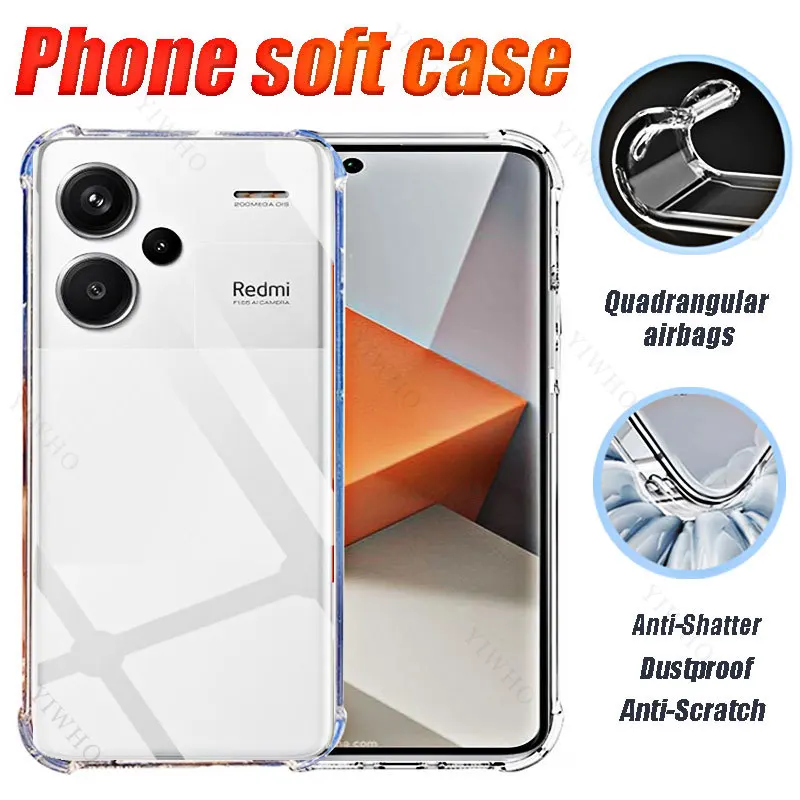 Clear-Phone-Soft-Case-for-Xiaomi-Redmi-Note-13-Pro-HD-Transparent-Cover ...
