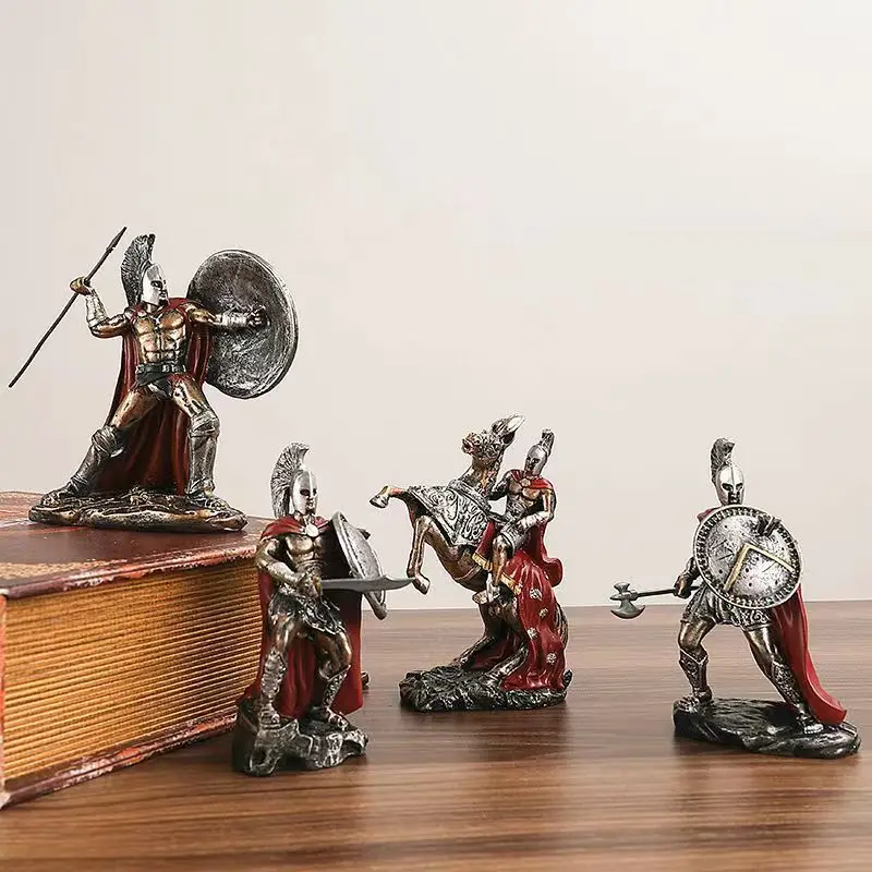 Ancient-Rome-Ornament-Retro-Spartan-Character-Model-Resin-Craft ...