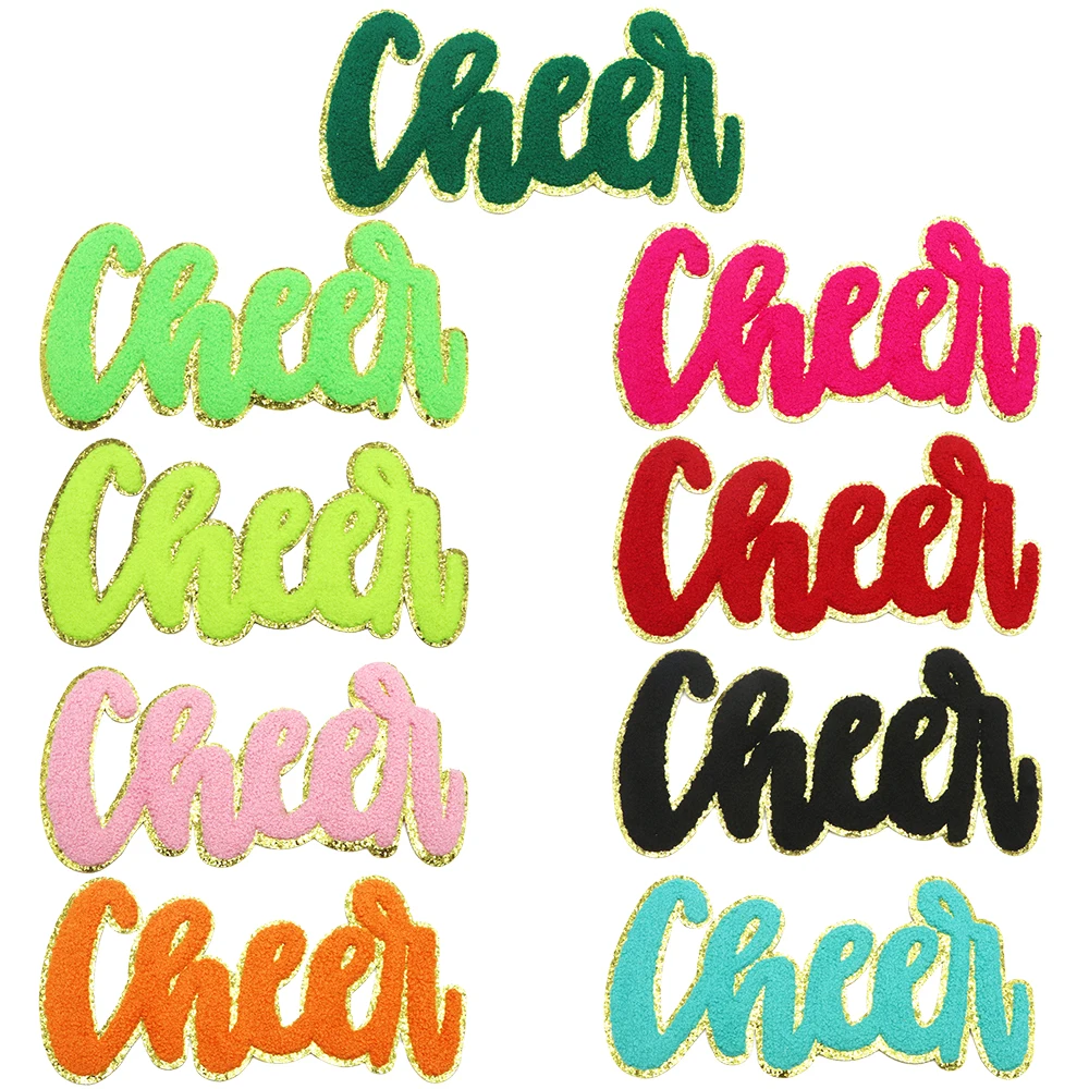 1PC-Cheer-Letter-Patches-On-Clothes-Chenille-Patch-Embroidered-Patch ...