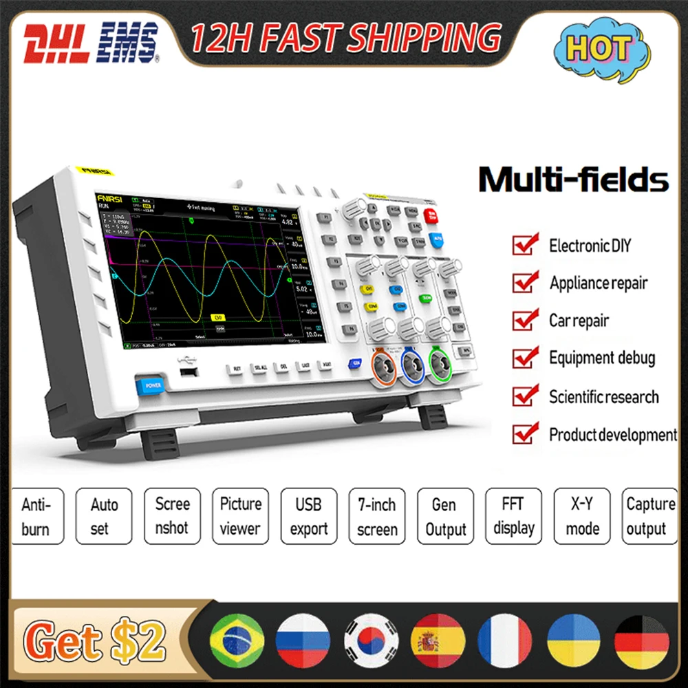 FNIRSI-1014D-Digital-Oscilloscope-Digital-2-In-1-Dual-Channel-Signal ...