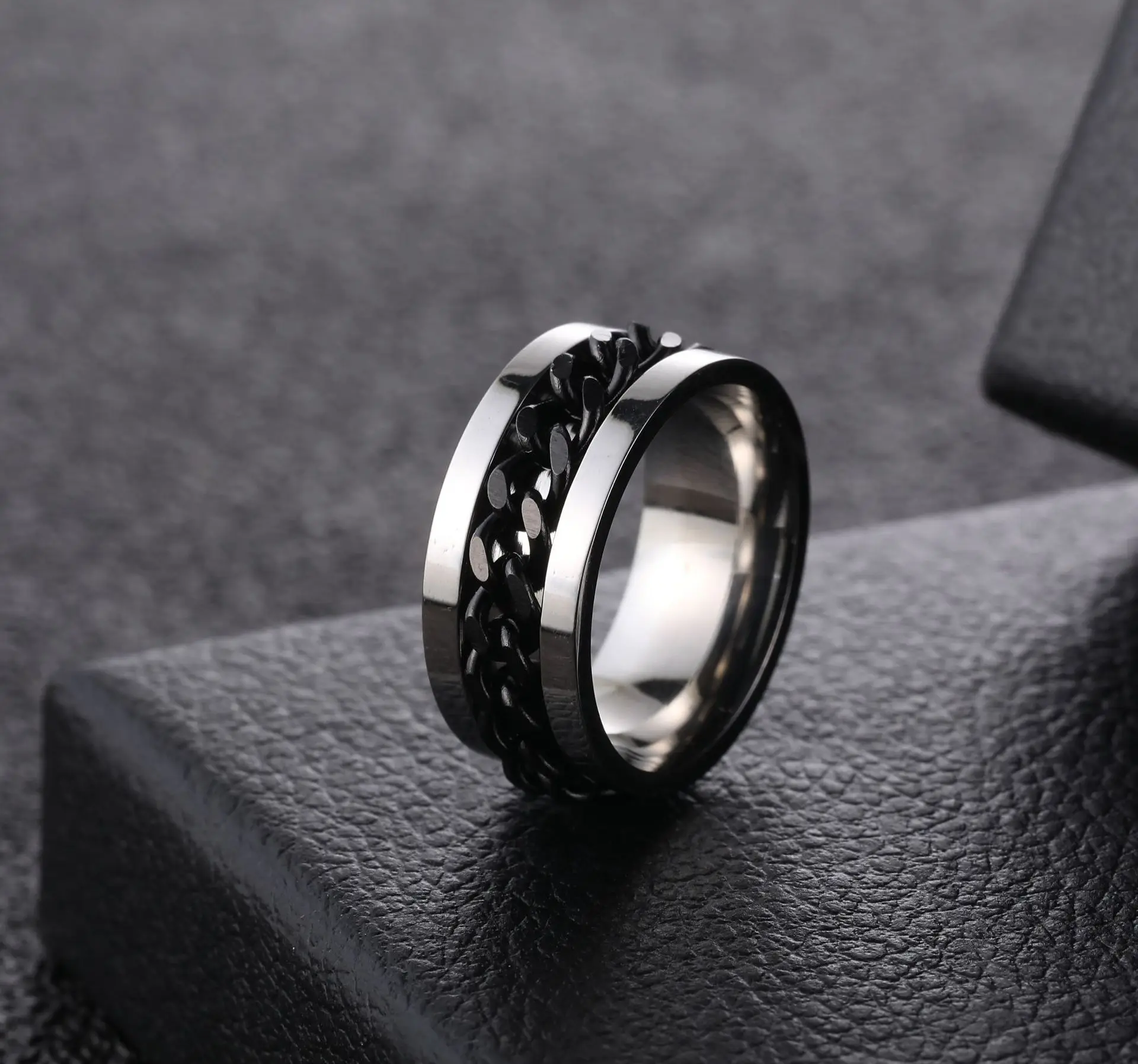Letdiffery-Cool-Stainless-Steel-Rotatable-Men-Ring-High-Quality-Spinner ...