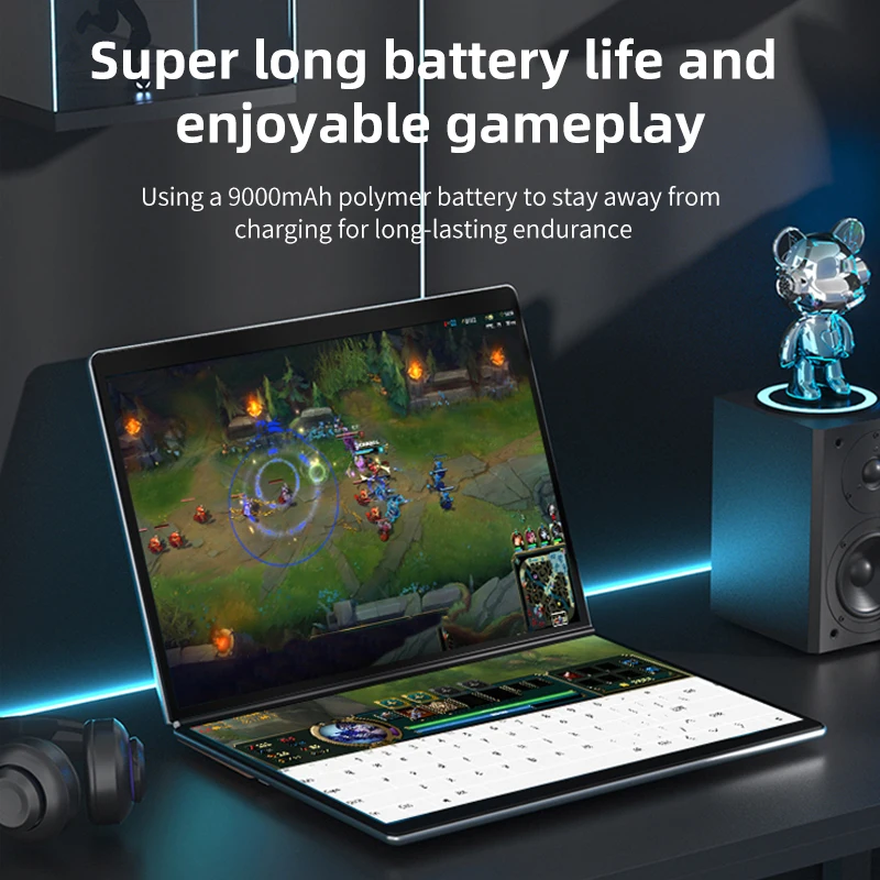 BEEX Intel N100 | 2.5K UHD Dualscreen Laptop | Windows 11 Pro | Multi ...