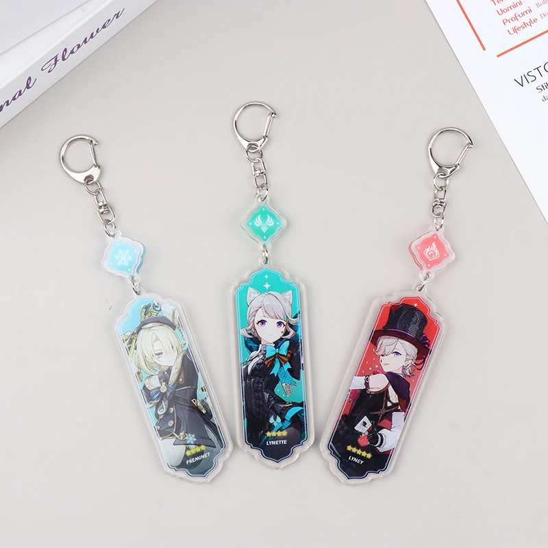 Genshin-Impact-Fontaine-Lynette-Lyney-Keychain-Freminet-Neuvillette ...