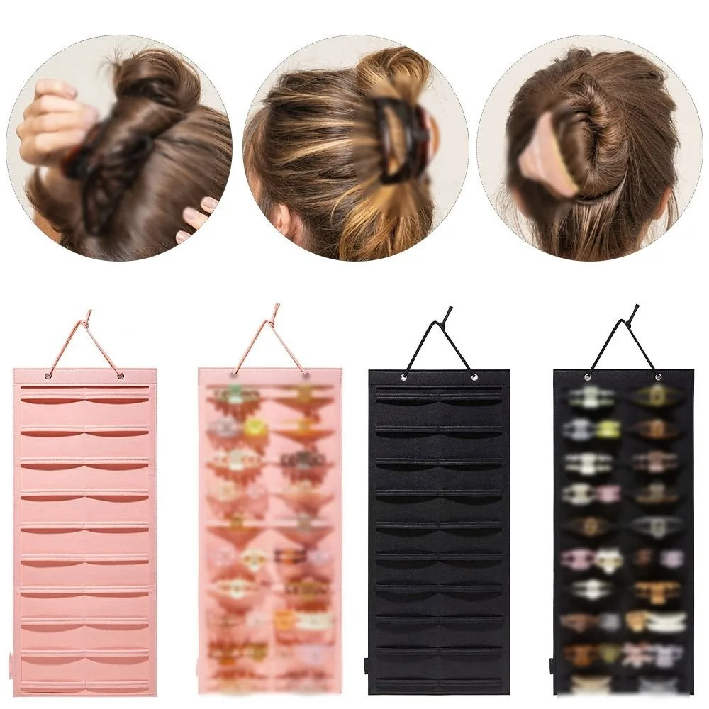 Hanging-Wall-Headband-Holder-Felt-Hairbands-Organizer-Hair-Bow-Storage ...