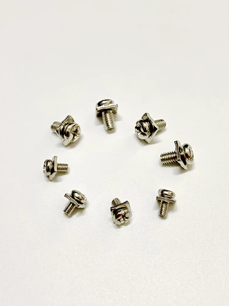 Iron-Snail-Nickel-Material-Fasteners-M3-M4-Thread-With-Square-Gasket ...