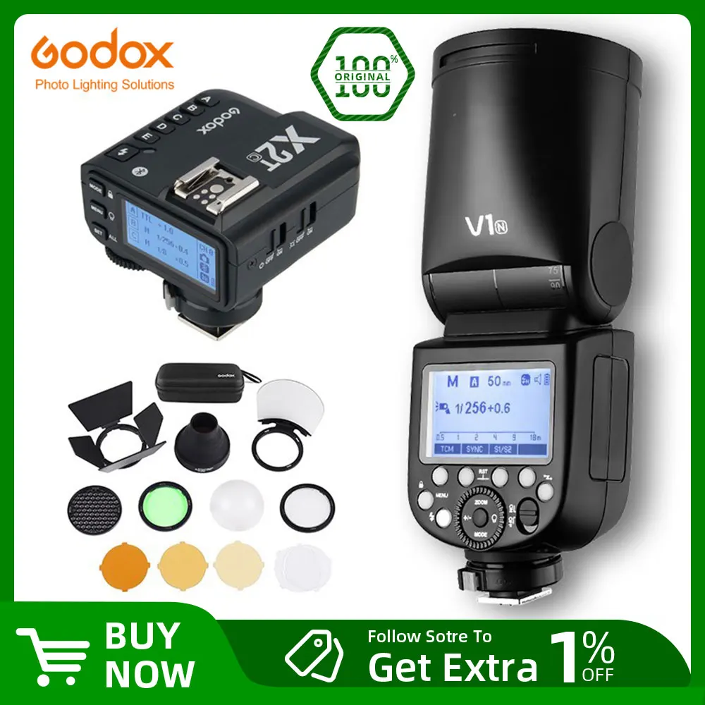 Godox-V1-Flash-V1C-V1N-V1S-V1F-V1O-TTL-1-8000s-HSS-Speedlite-Flash-with ...
