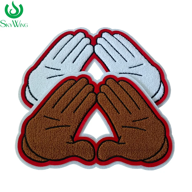 Throw Your Mids Up Large Chenille, Delta Sigma Theta Sorority, Hand ...