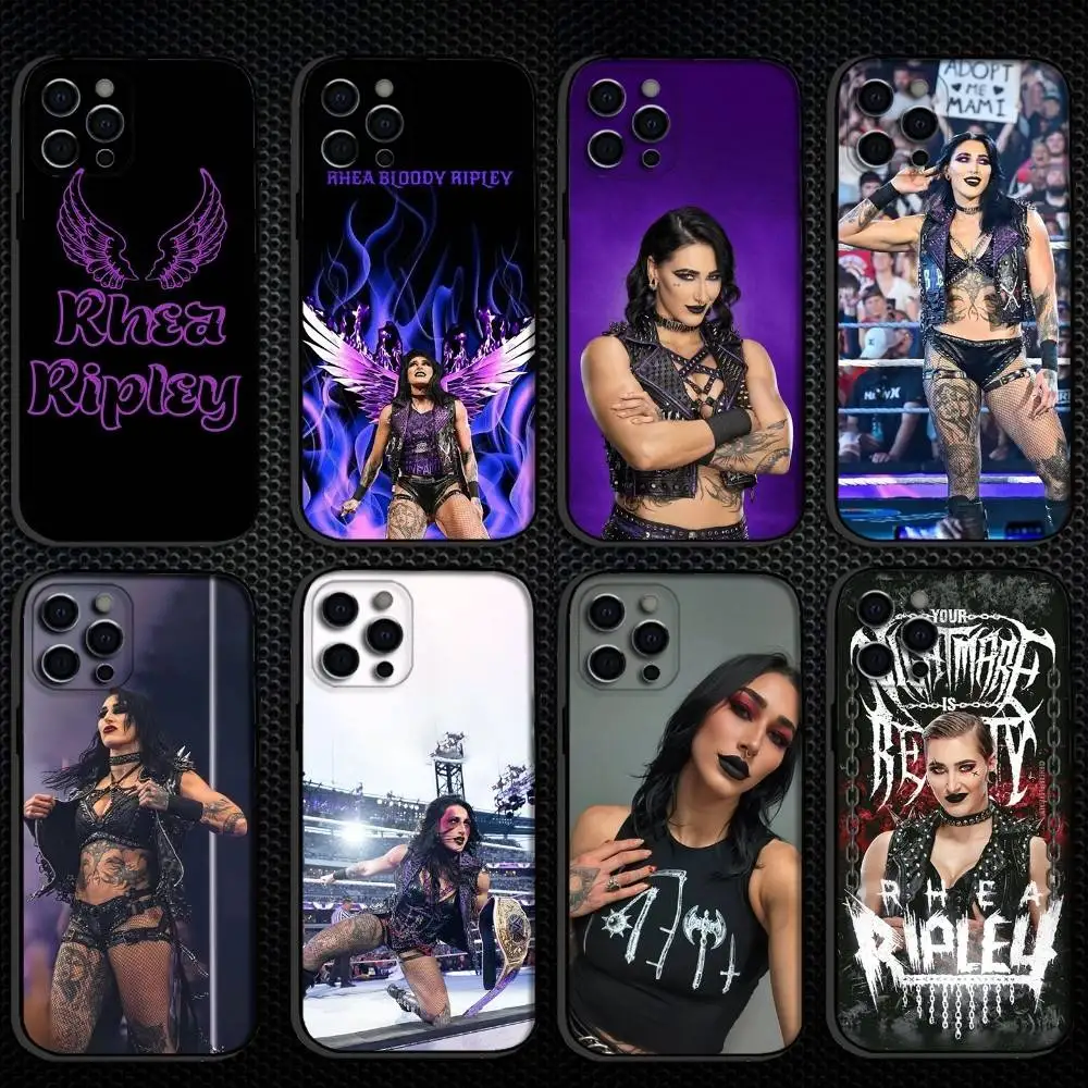 R-Rhea Ripley Phone Case For iPhone 16,15,14,13,12,11 Plus,Pro Max ...