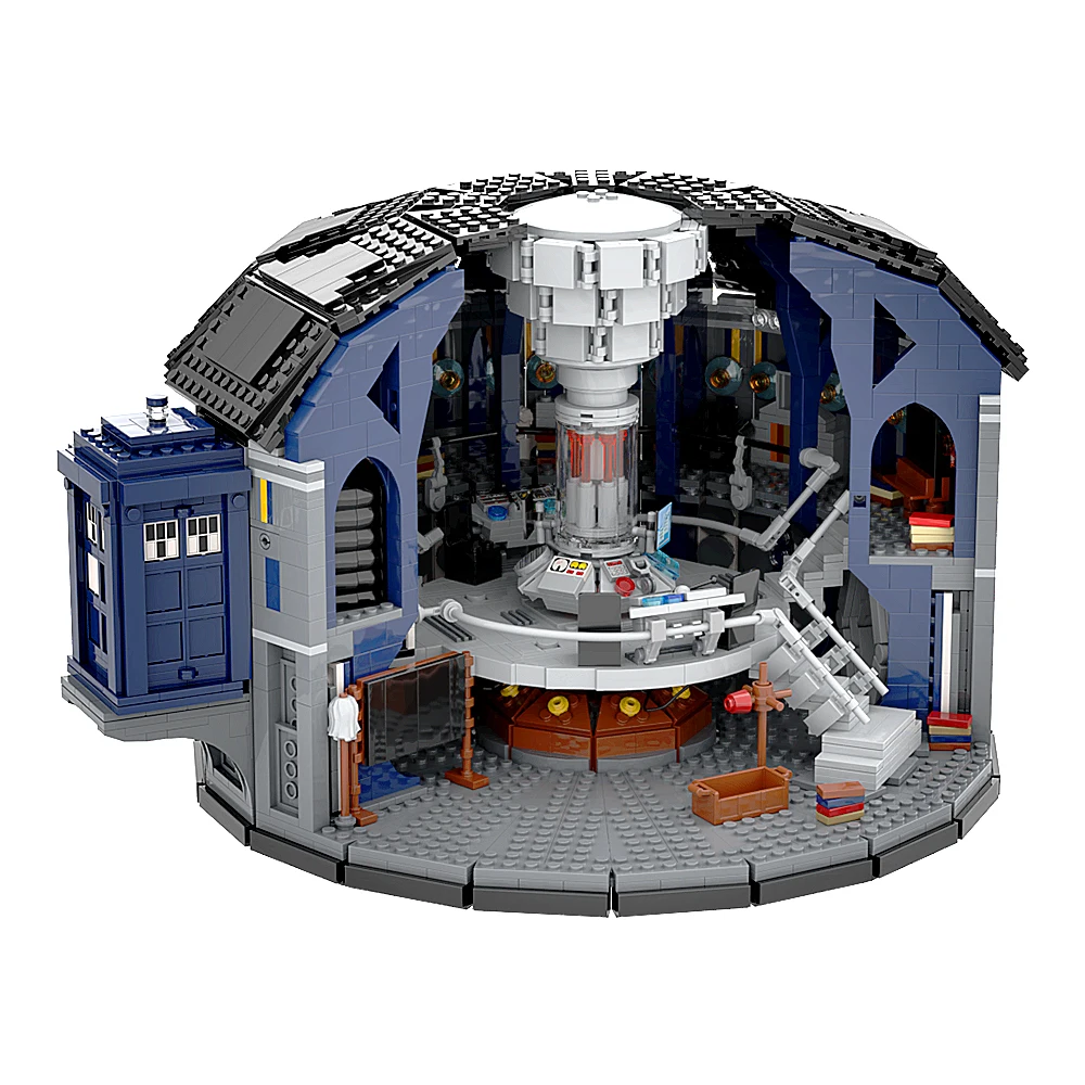 MOC-Whos-12th-doctors-Tardis-Building-Blocks-Movies-Doctors-TARDIS ...