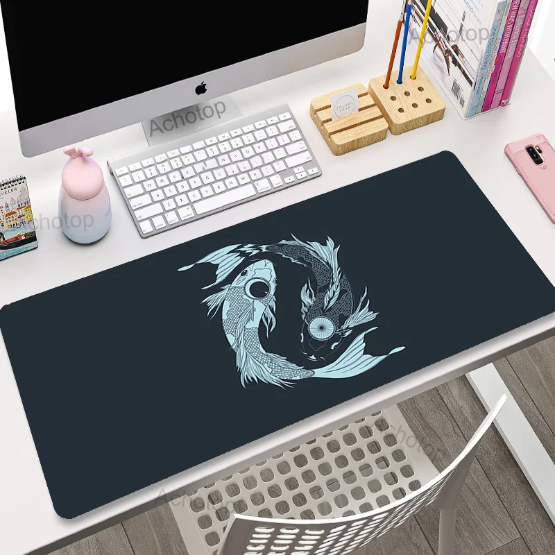 Koi-Fish-40x90cm-XXL-Mousepad-Large-Gaming-Desk-Mat-Keyboard-Mats-Yin ...