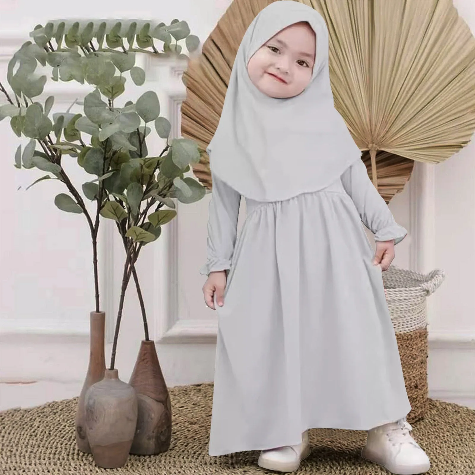 Girl Muslim Dress Sets For Newborn Infant Baby Girls Prayer Dress ...